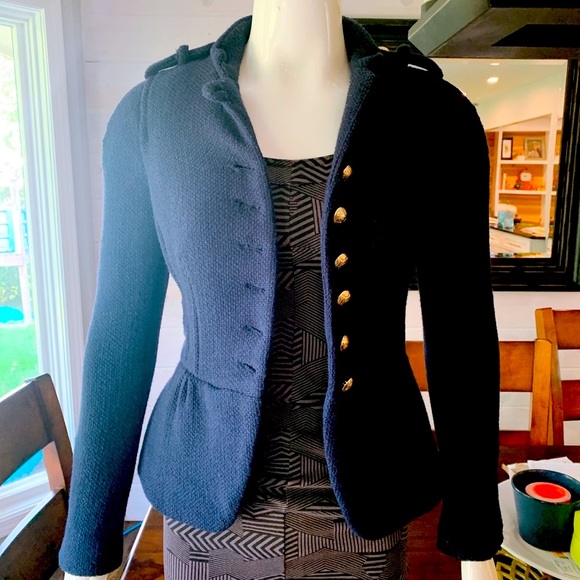 Zara | Jackets & Coats | Gorgeous Zara Basic Blazer With Gold Buttons ...